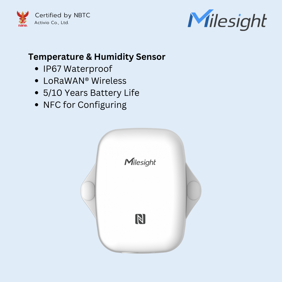 Milesight EM300-TH Temperature & Humidity sensor – Activio IoT store