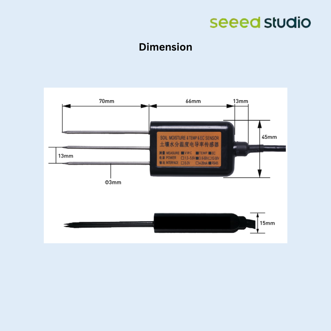 Seed Studio - Industrial Soil Moisture & Temperature & EC Sensor MODBU – Activio IoT store